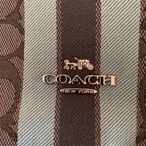 Coach | Bags | Coach Zip Shoulder In Signature Jacquard W Stripe | Poshmark